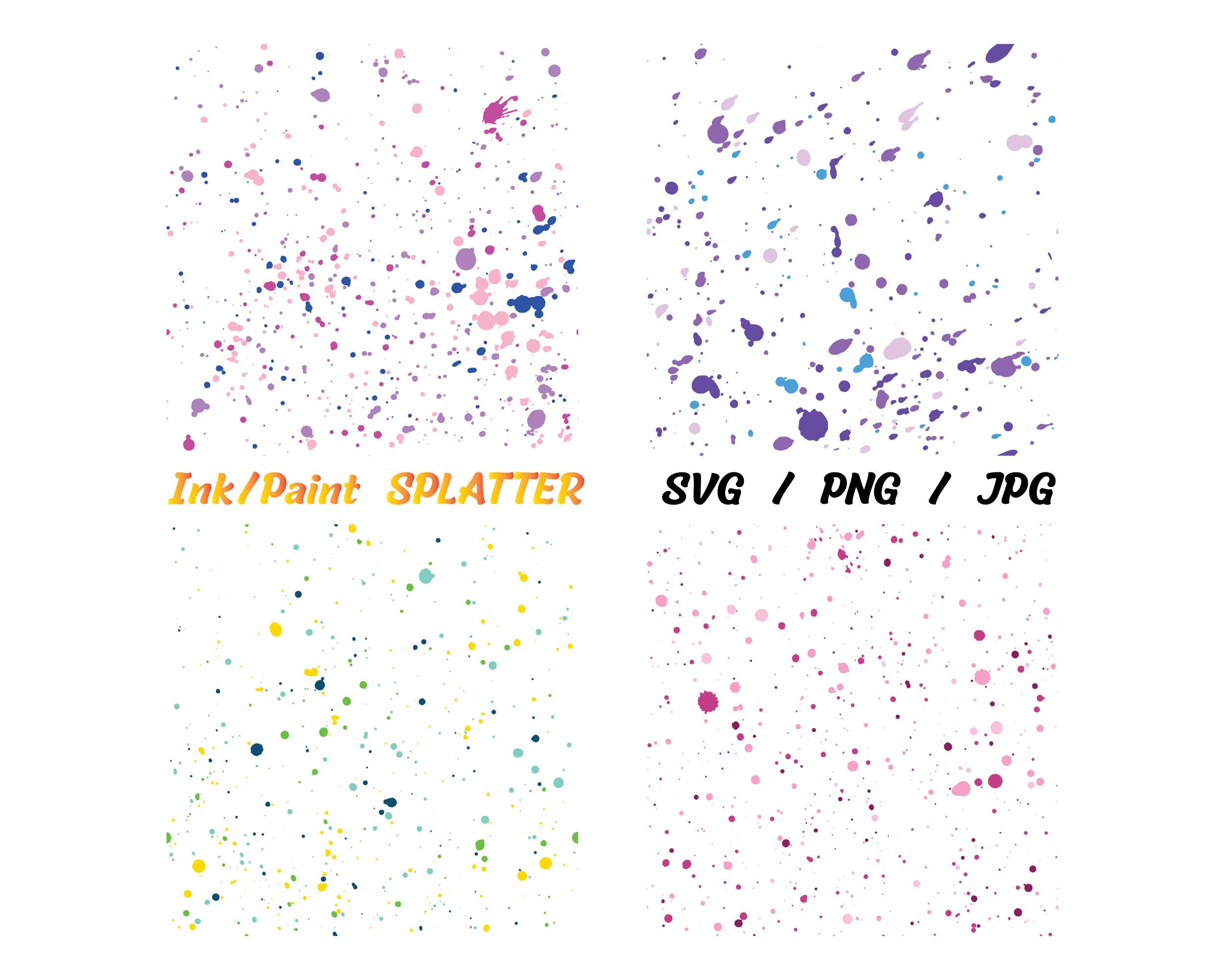 SPLATTER SVG Digital Download paint splatter svg splatter | Etsy