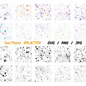 SPLATTER SVG Digital Download, Paint Splatter Svg, Splatter Svg, Paint ...
