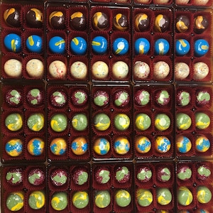 Artisan Chocolate Bon Bons. 15 Piece Box. Gluten Free. Simple ...