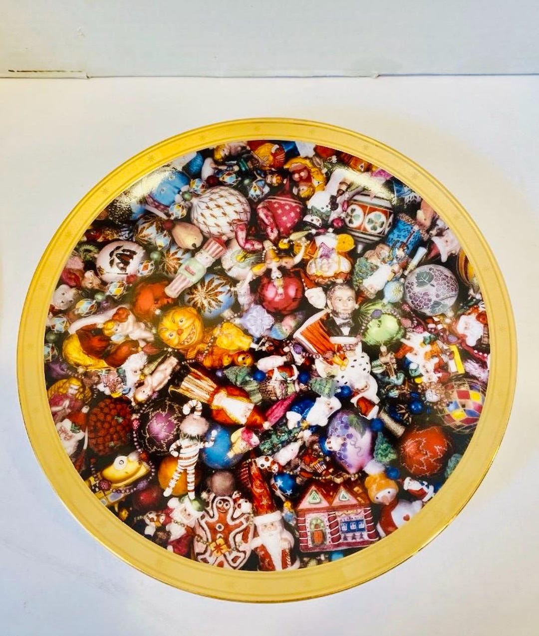 Christopher Radko 1997 Christmas Collector's Ornament Plate KALEIDSCOPE ...