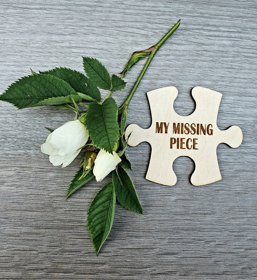 Missing Puzzle Piece, Personalised, Gift, Laser - Etsy