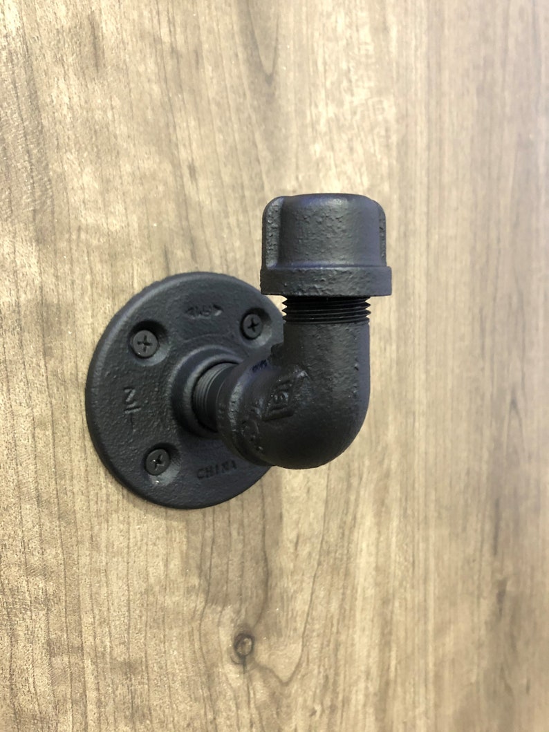 Industrial Pipe Fitting Wall Hanger/hook | Etsy