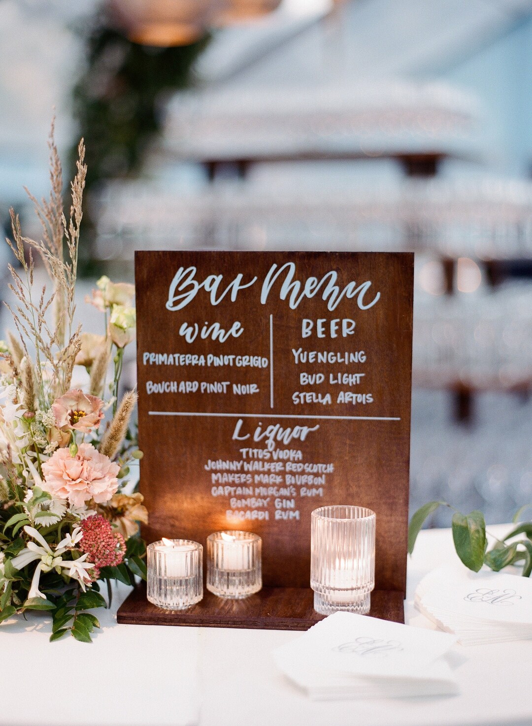 Wood Food Station Signs - Etsy