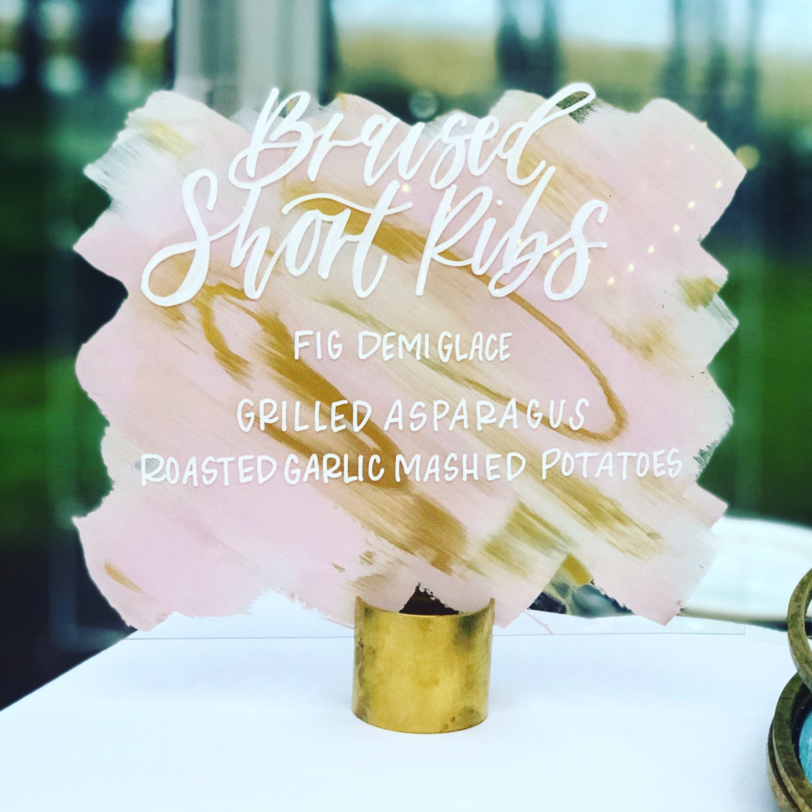 Acrylic Food Station Signs - Etsy