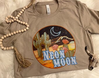 Neon Moon T Shirt - Etsy