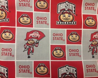 Ohio State Fabric | Etsy