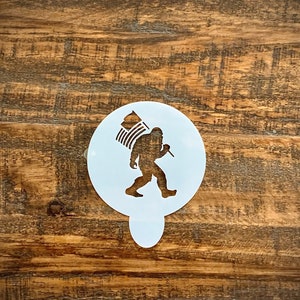 Sasquatch Series Reusable Small Stencils for Food/beverage/crafting ...