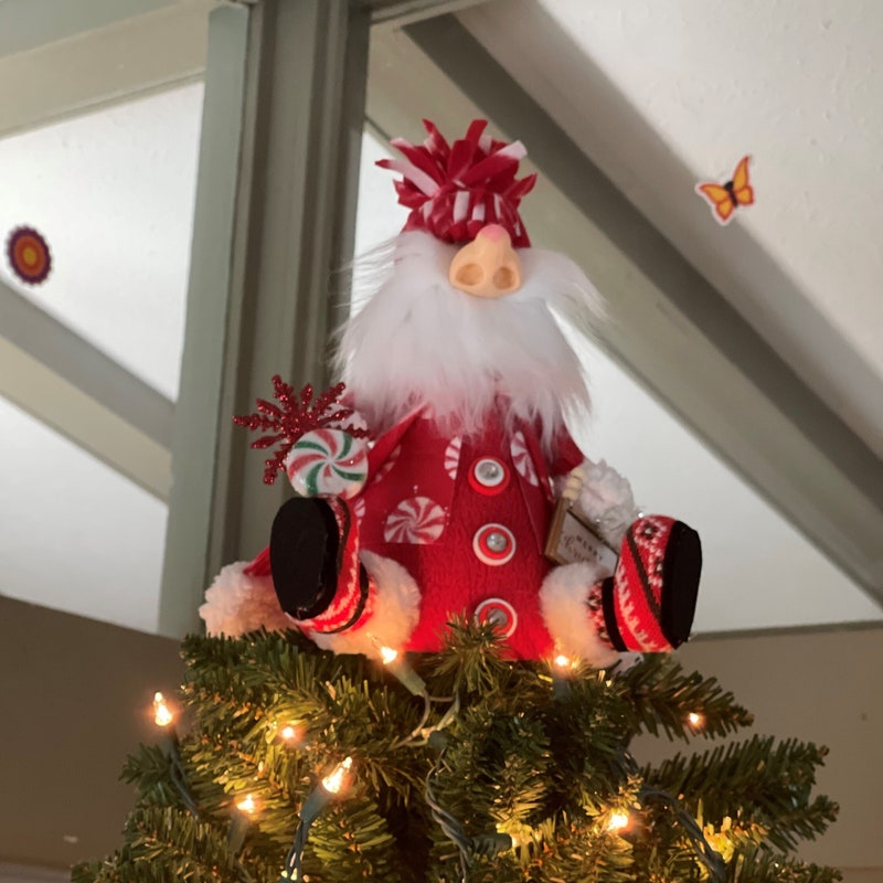 Santa Tree Topper - Etsy