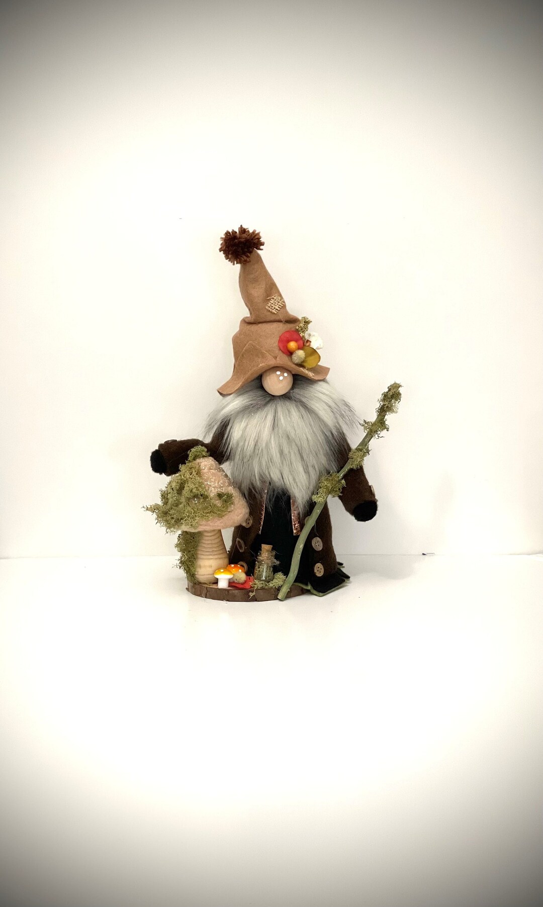 Rustic Woodsman Gnome - 12" Tall - Etsy