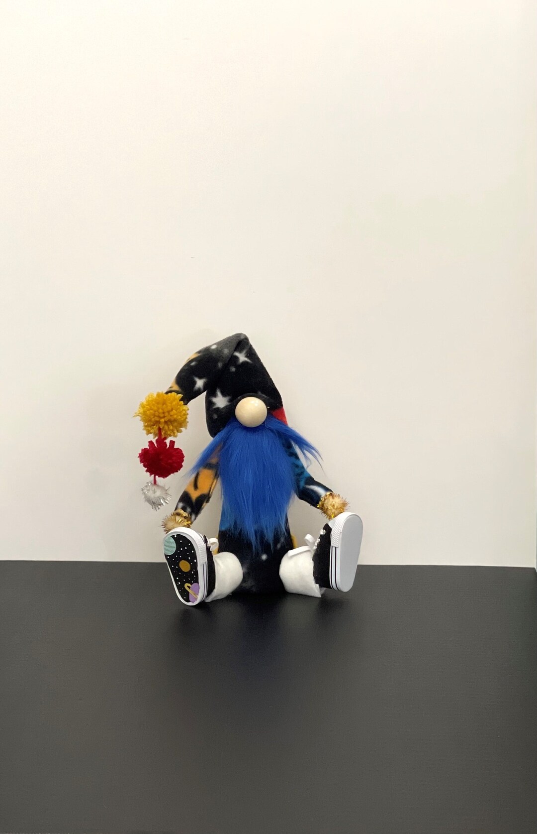 Space Nerd Gnome With Painting on Shoe - Etsy