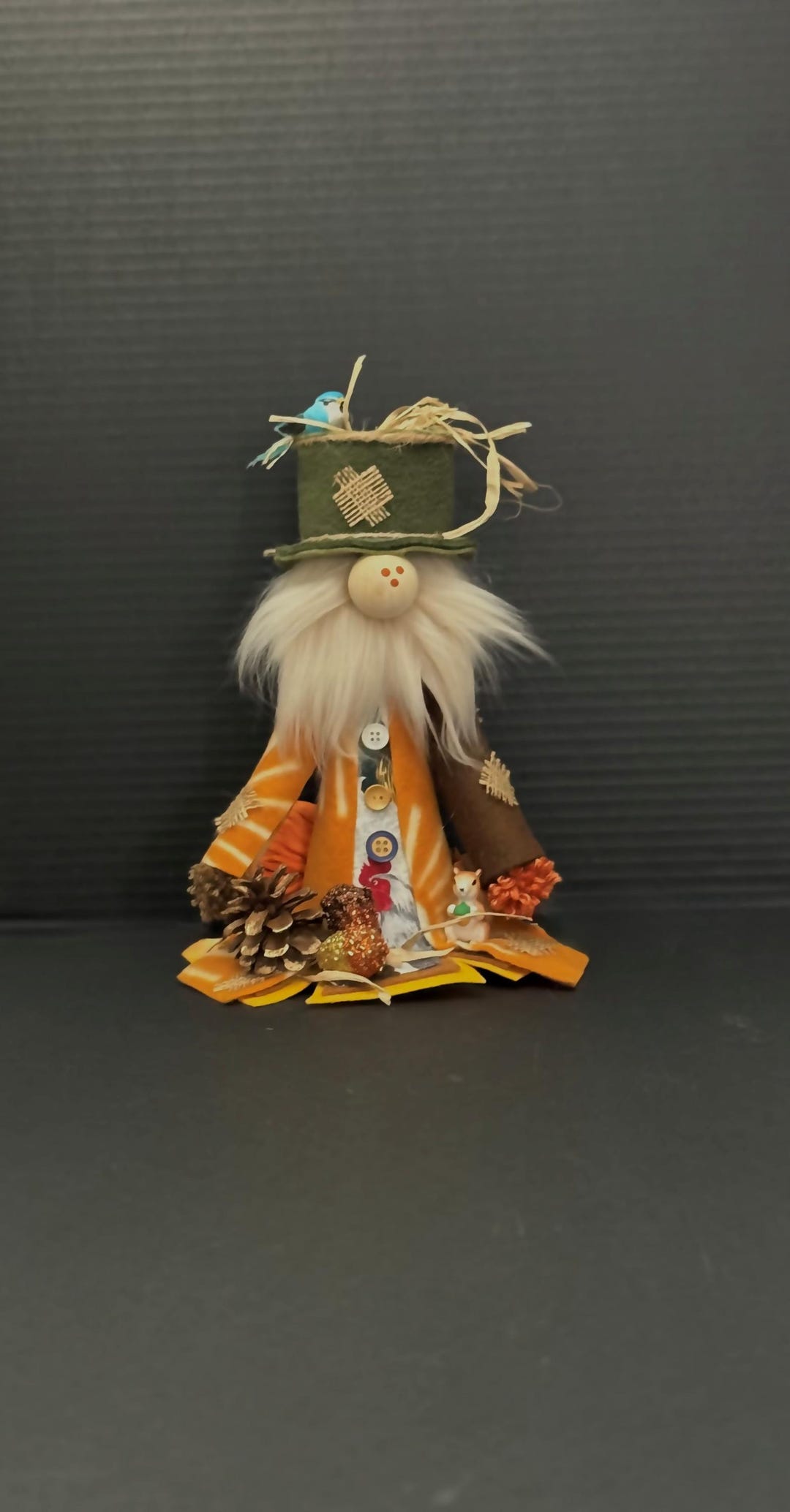 Scarecrow Steam-punky Gnome With Top Hat - 11.5 Inches Tall - Etsy
