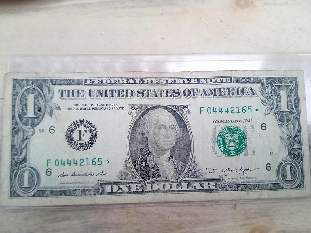 One Dollar Star Note 2013 Serial#f04442165* - Etsy