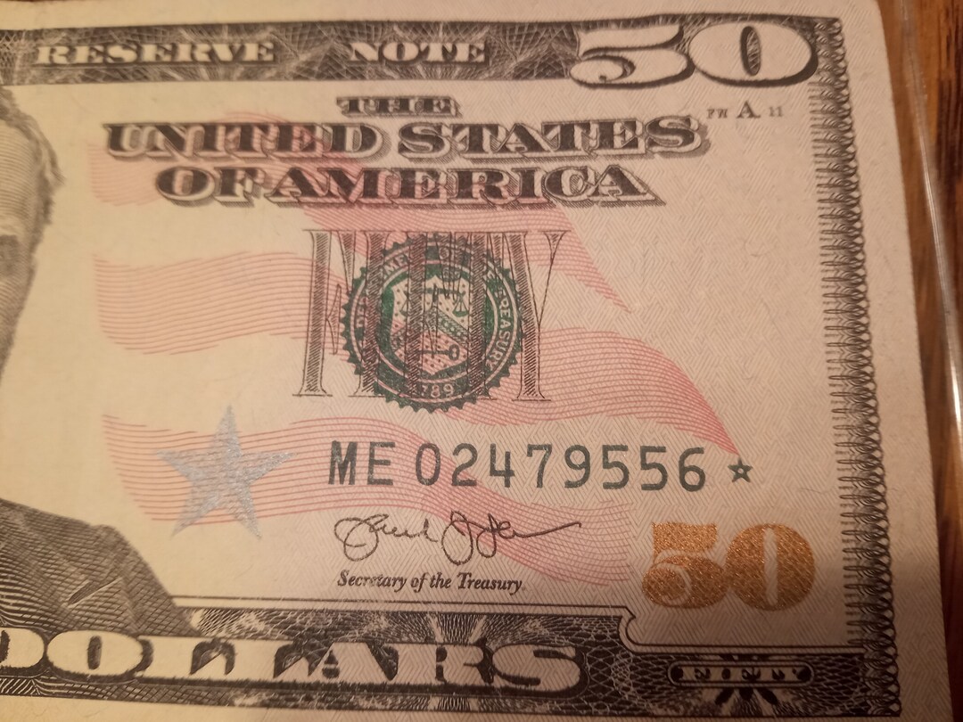50 Dollar Star Note 2013 - Etsy