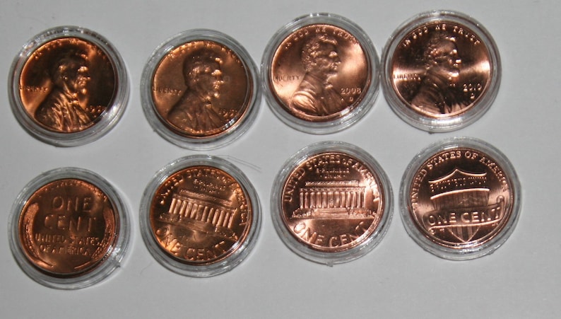 History of Lincoln Penny Set, From 1909 Plane Through 2025 P&D Mint. - Etsy