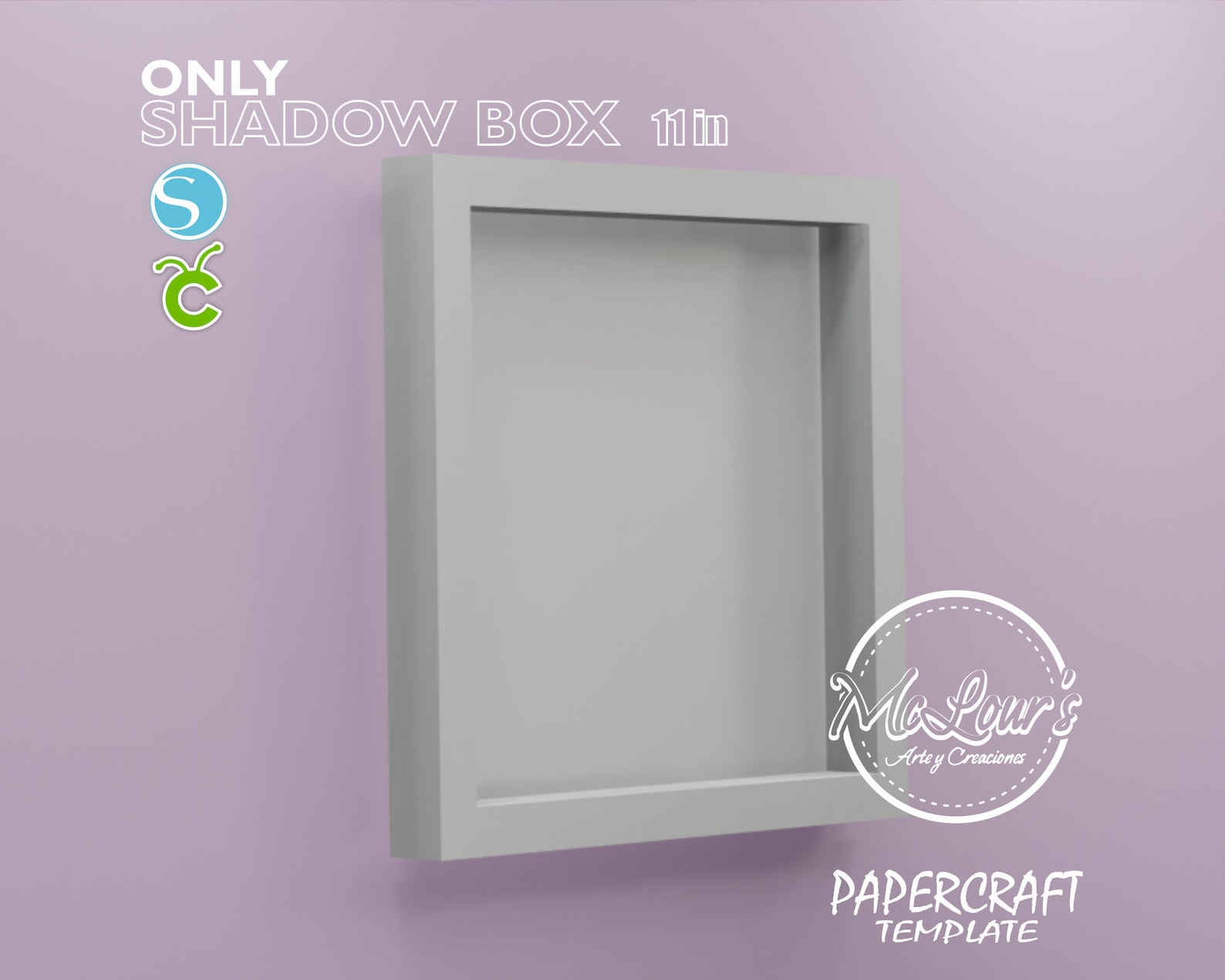Shadow Box Template 11 disponible en Formatos Studio y - Etsy España