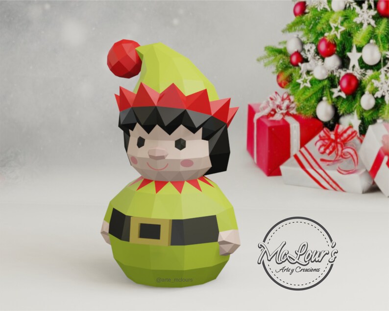 Christmas Elf Box/ Diy Craft/ Caja De Rejalo/ Template PDF - Etsy