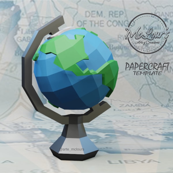 3d World Map Template - Etsy