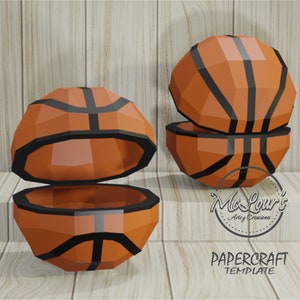 Ball Box Set/ Diy Craft/ Template PDF STUDIO SVG/ Low Poly/ Papercraft ...