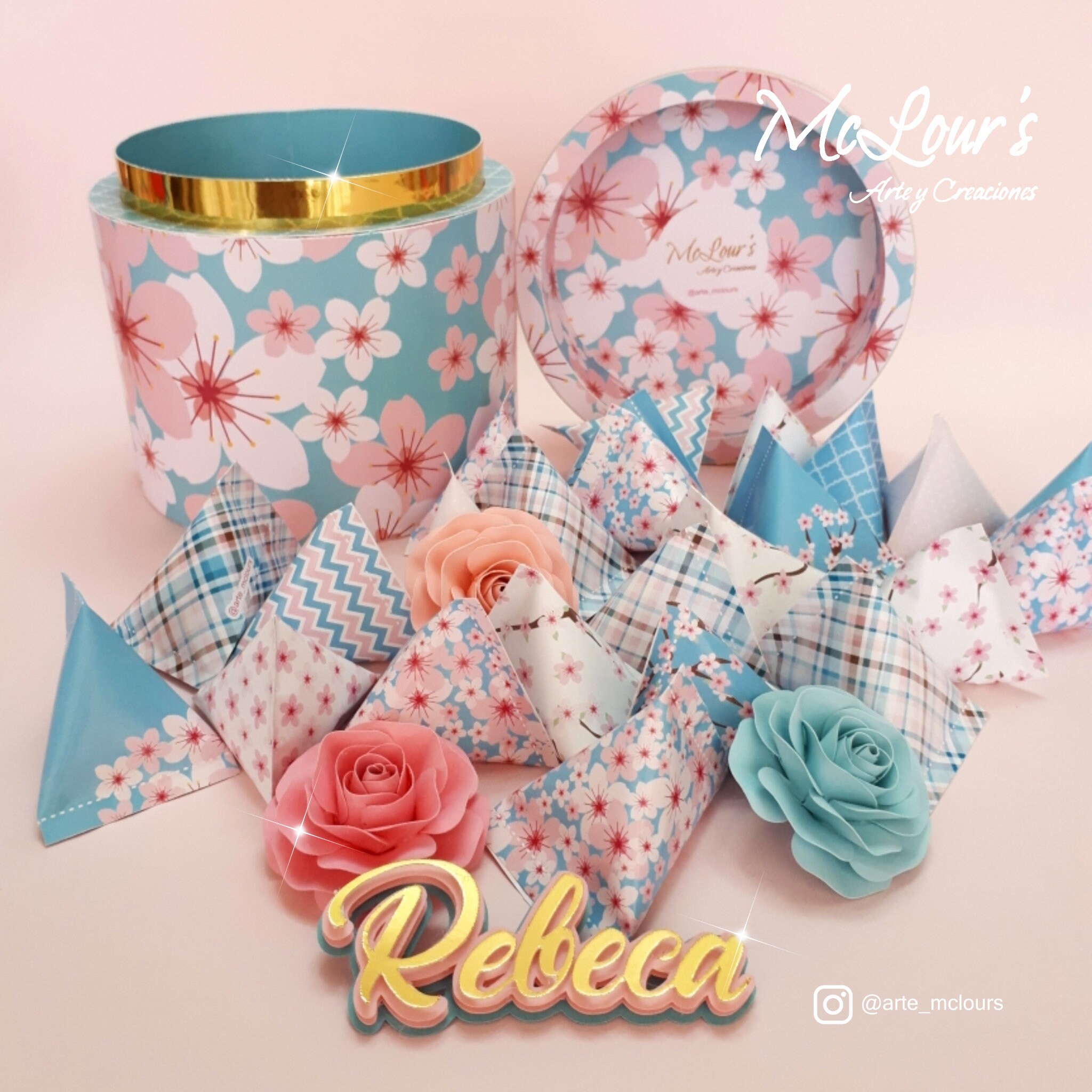 Caja Bombonera Paper Favor Box Caja Cilindrica Caja de | Etsy