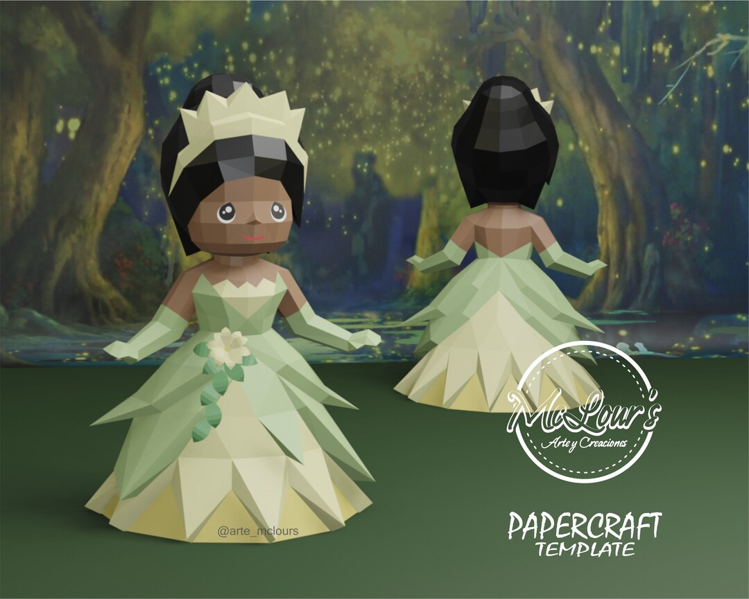 Doll 132/ DiY Craft/ Template PDF STUDIO SVG/ Low Poly/ Papercraft/ 3D ...