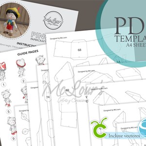 Boy Doll Papercraft/ DiY Craft/ Template PDF STUDIO SVG/ Low Poly ...