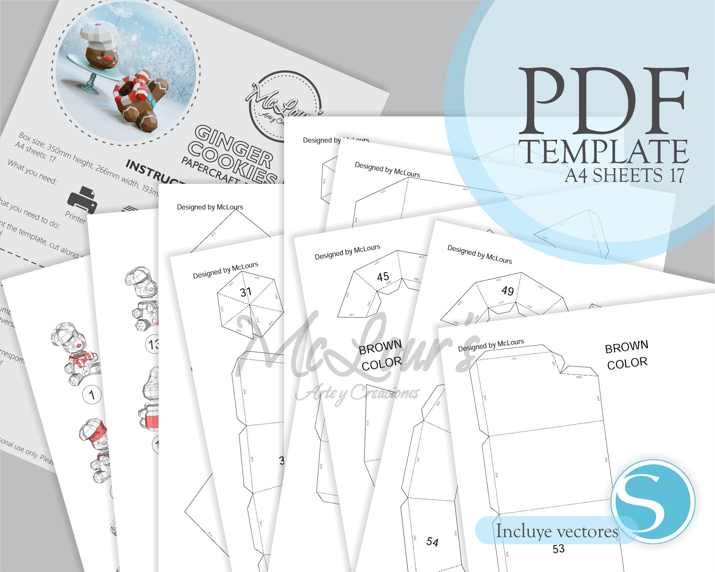 Ginger Cookies Box/ Craft/ Caja De Rejalo/ Candy Bowl/ - Etsy