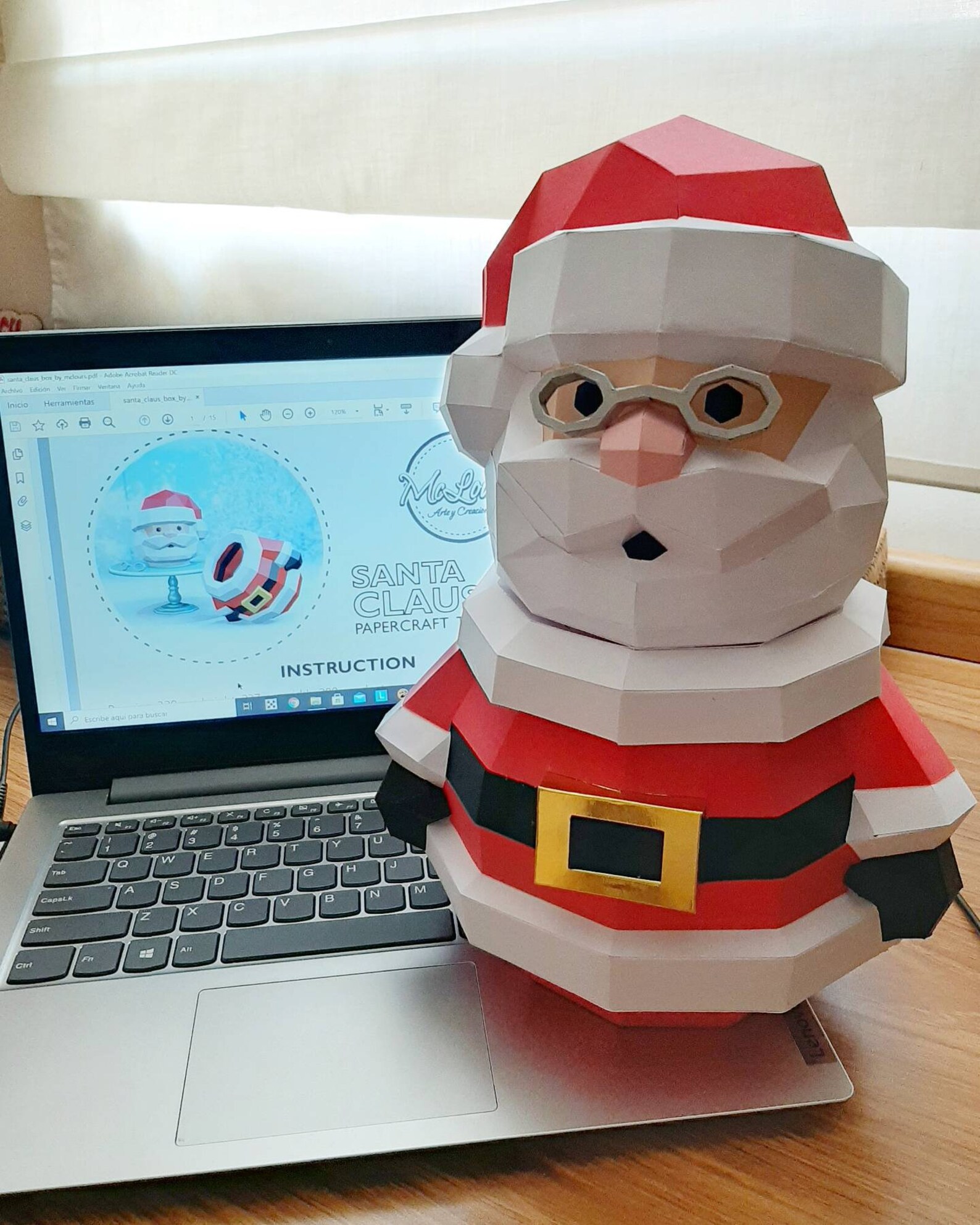 Santa Claus Box/ Craft/ Caja De Rejalo/ Candy Bowl/ Template - Etsy