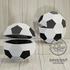 Ball Box Set/ Diy Craft/ Template PDF STUDIO SVG/ Low Poly/ Papercraft ...