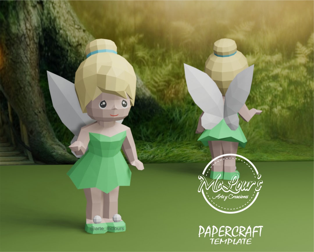 Doll 85/ Diy Craft/ Template PDF STUDIO SVG/ Low Poly/ Papercraft/ 3D ...