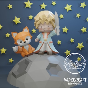 Boy Doll/ Diy Craft/ Template PDF STUDIO SVG/ Low Poly/ Papercraft/ 3D ...
