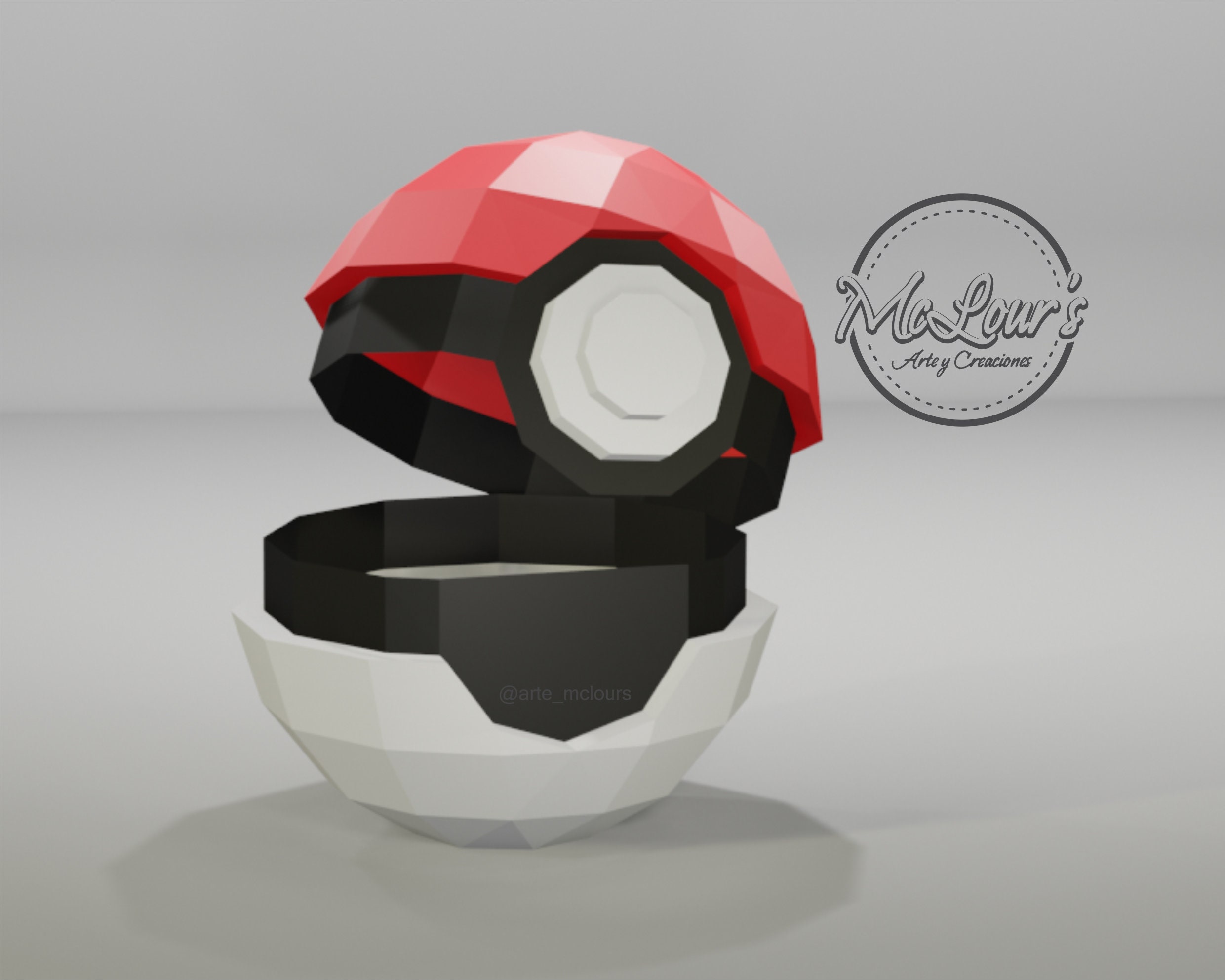 Ball Box/ DiY Craft/ Template PDF STUDIO SVG/ Low Poly/ - Etsy España