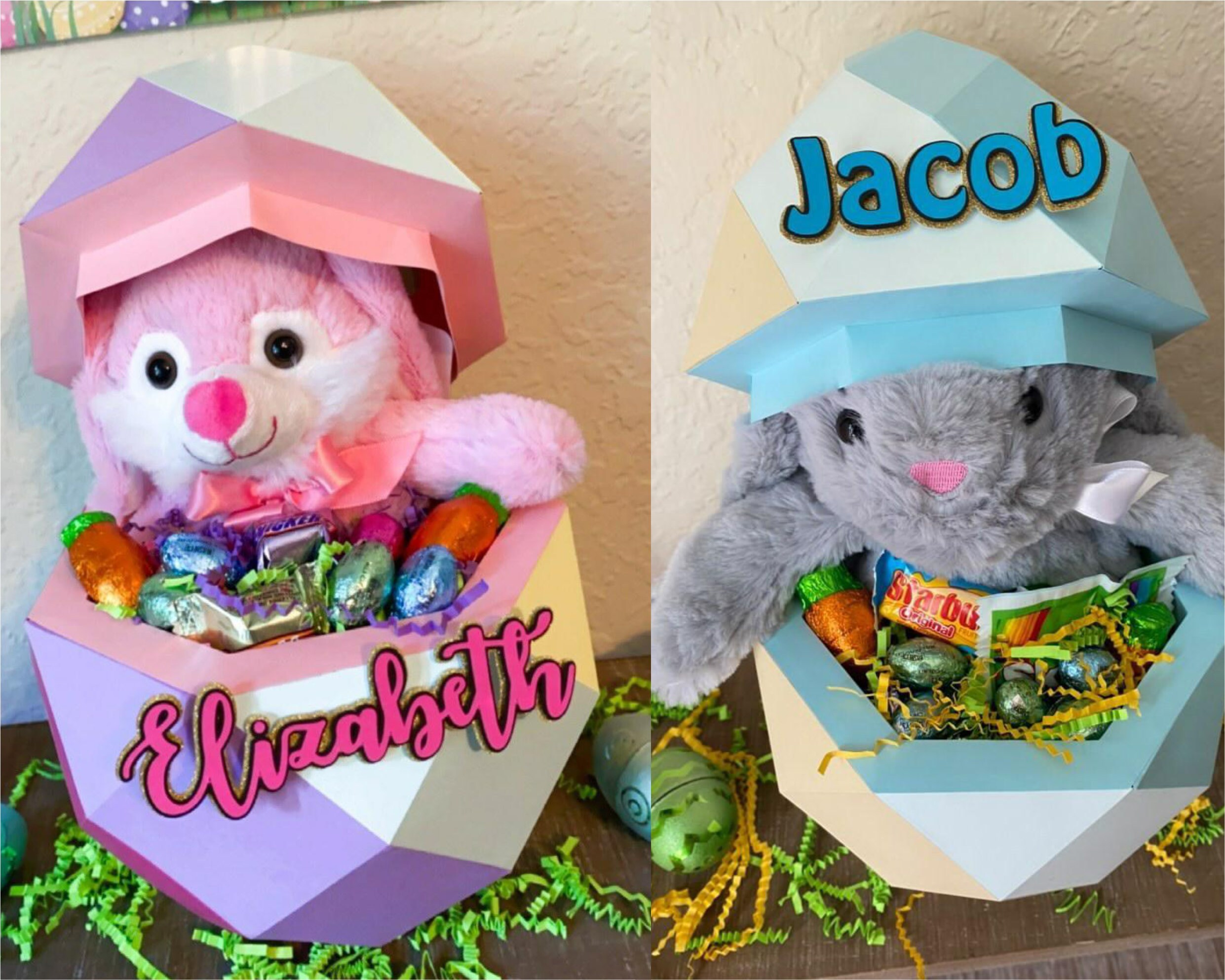Easter Egg Box/ DIY Craft/ Hair Box/ Template PDF Studio SVG/ - Etsy
