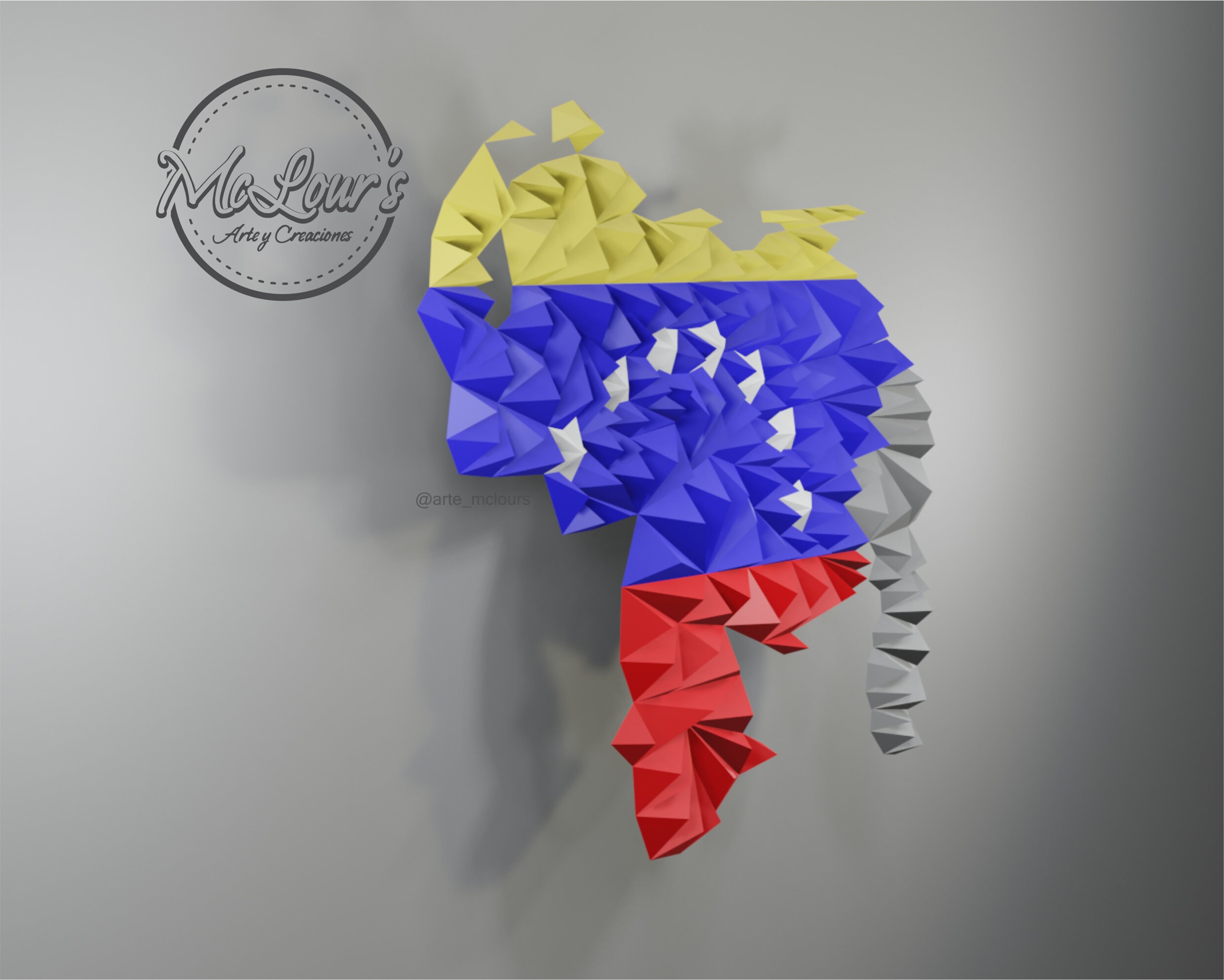 Mapa de Venezuela Pared/ DIY Craft/ Template PDF/ Studio SVG/ - Etsy España