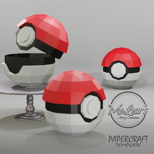 Ball Box/ Diy Craft/ Template PDF STUDIO SVG/ Low Poly/ - Etsy