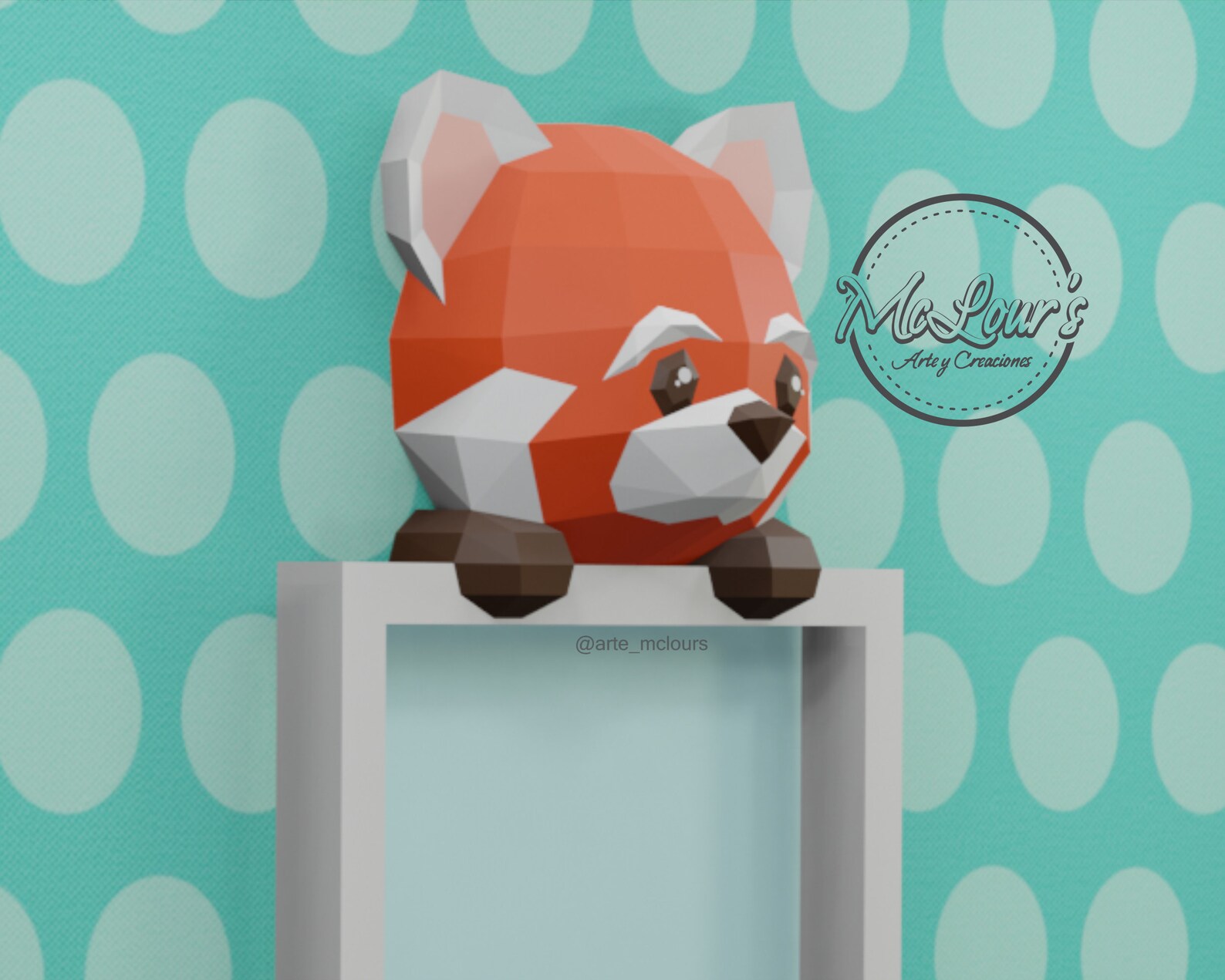 Red Panda Shadow Box/ Diy Craft/ Template PDF STUDIO SVG/ Low - Etsy UK