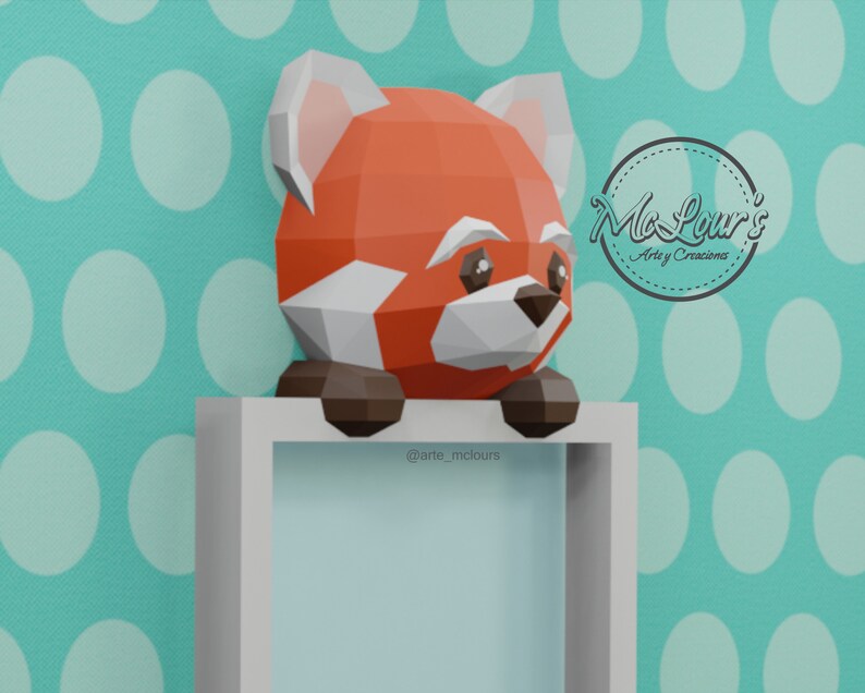 Red Panda Shadow Box/ Diy Craft/ Template PDF STUDIO SVG/ Low - Etsy UK