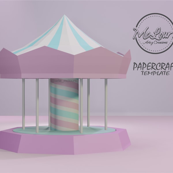 3d Carousel Svg - Etsy