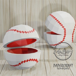 Ball Box Set/ Diy Craft/ Template PDF STUDIO SVG/ Low Poly/ Papercraft ...