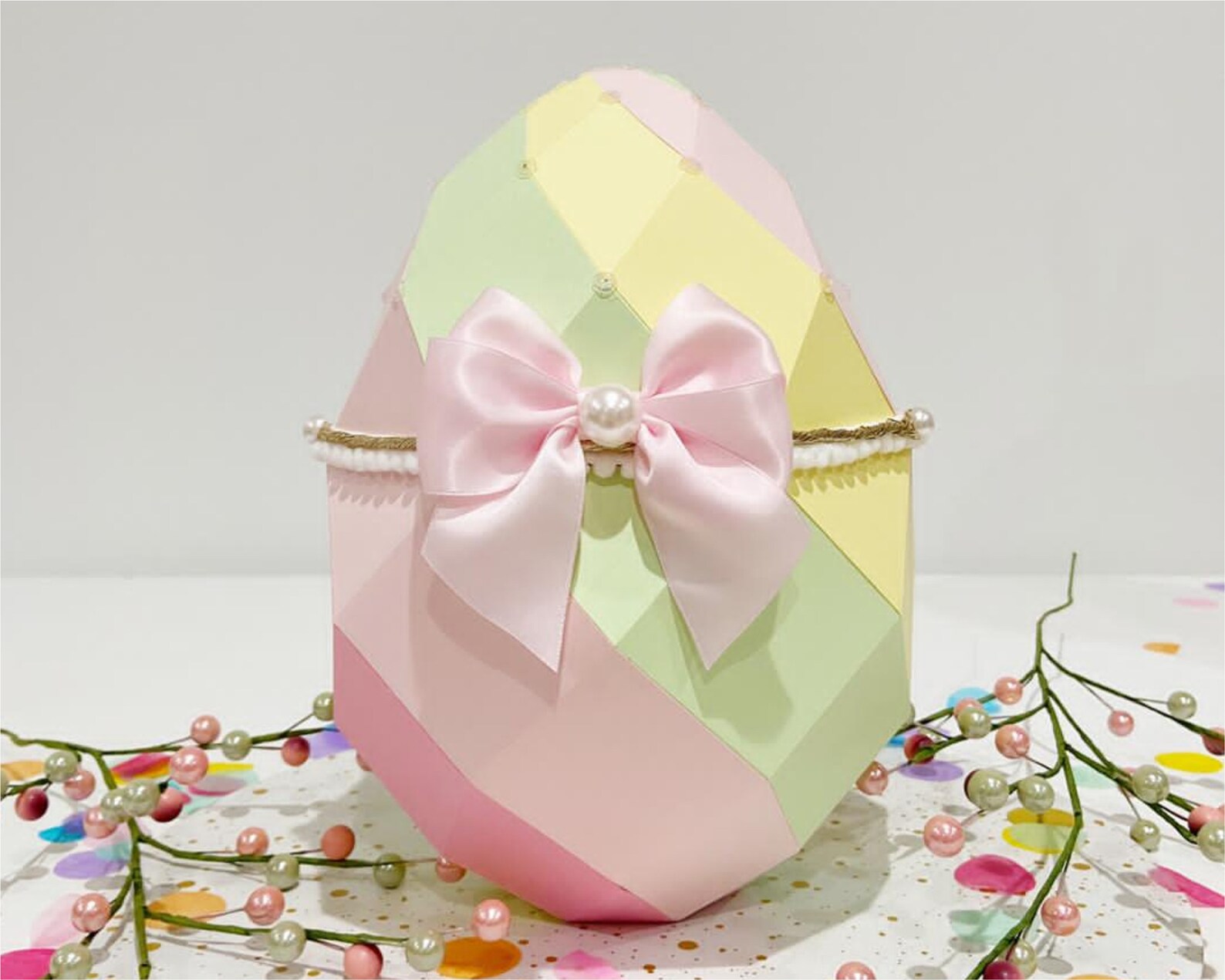 Easter Egg Box/ DIY Craft/ Hair Box/ Template PDF Studio SVG/ - Etsy
