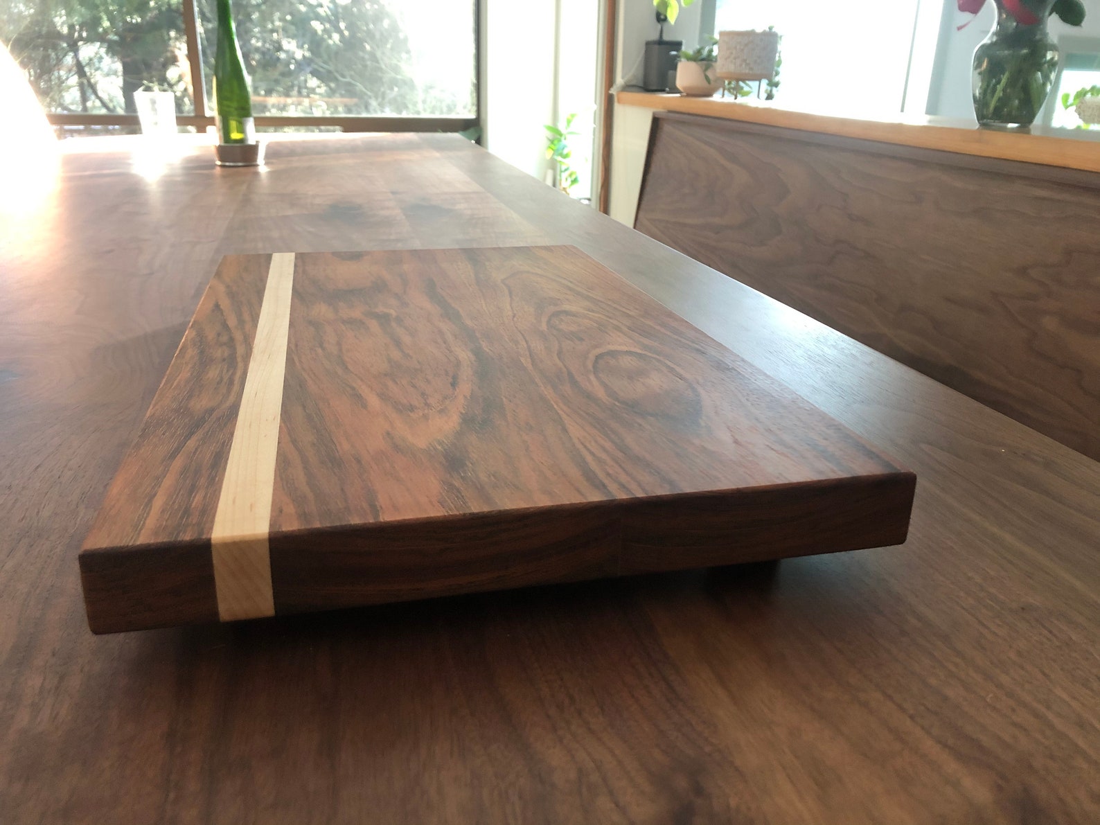 Custom Brazilian Cherry and Maple Cutting Board - Etsy