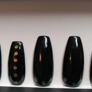 Black and Mood Ring Mani - Etsy