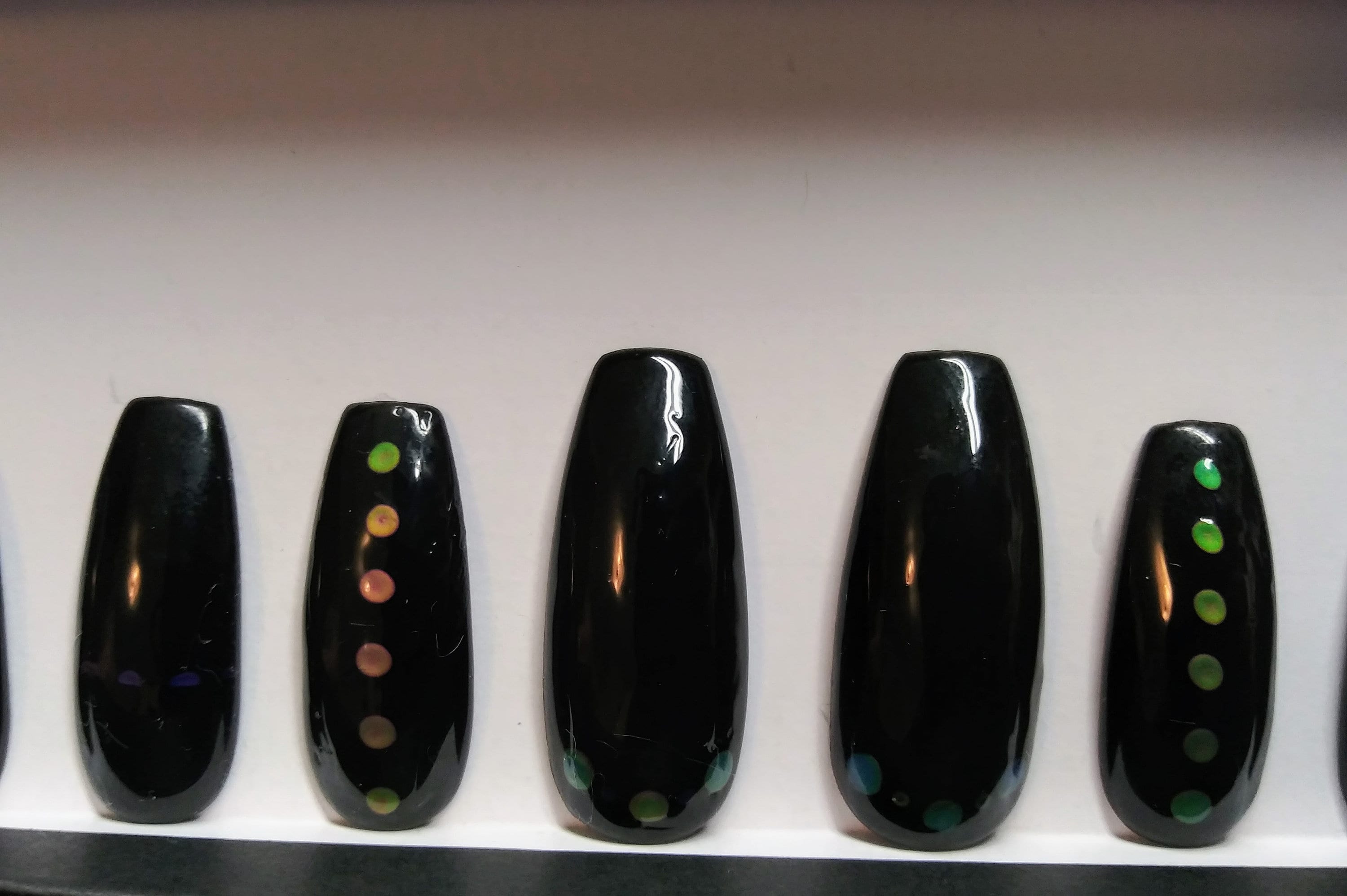 Black and Mood Ring Mani - Etsy