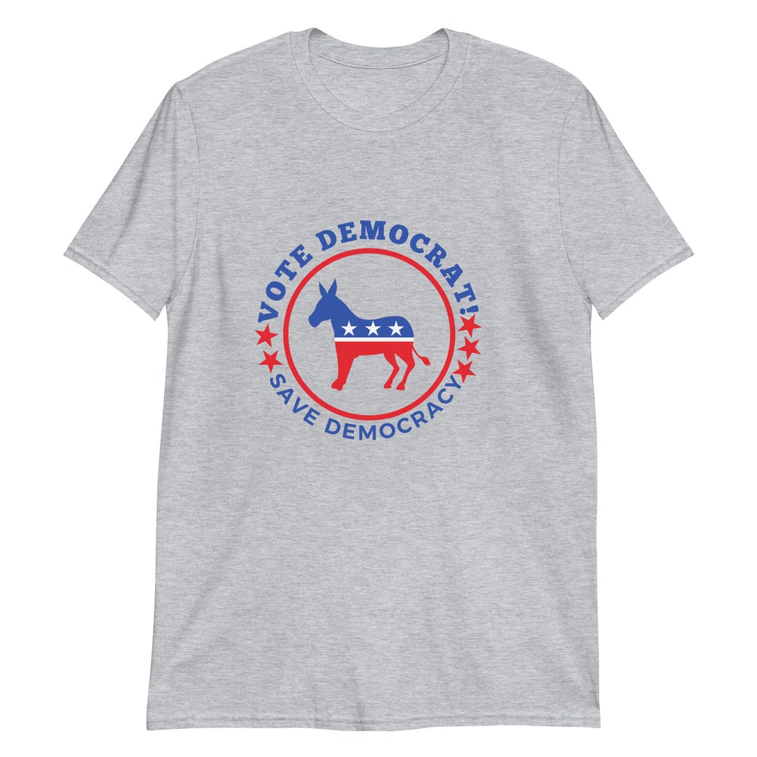Vote Democrat, Save Democracy Short-sleeve Unisex T-shirt - Etsy