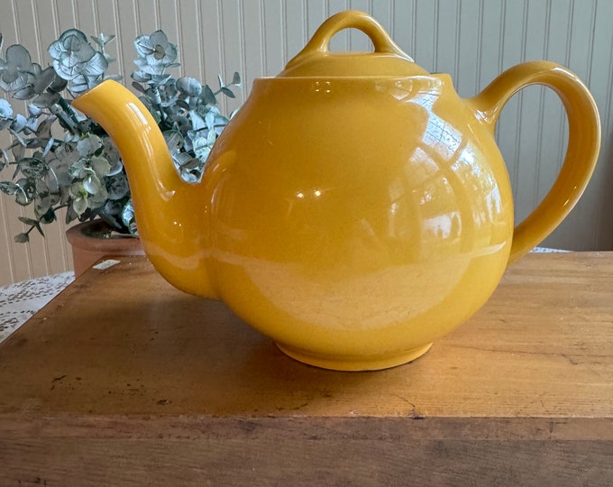 Vintage Lipton Tea 4 Cup Teapot Mustard Yellow - Etsy