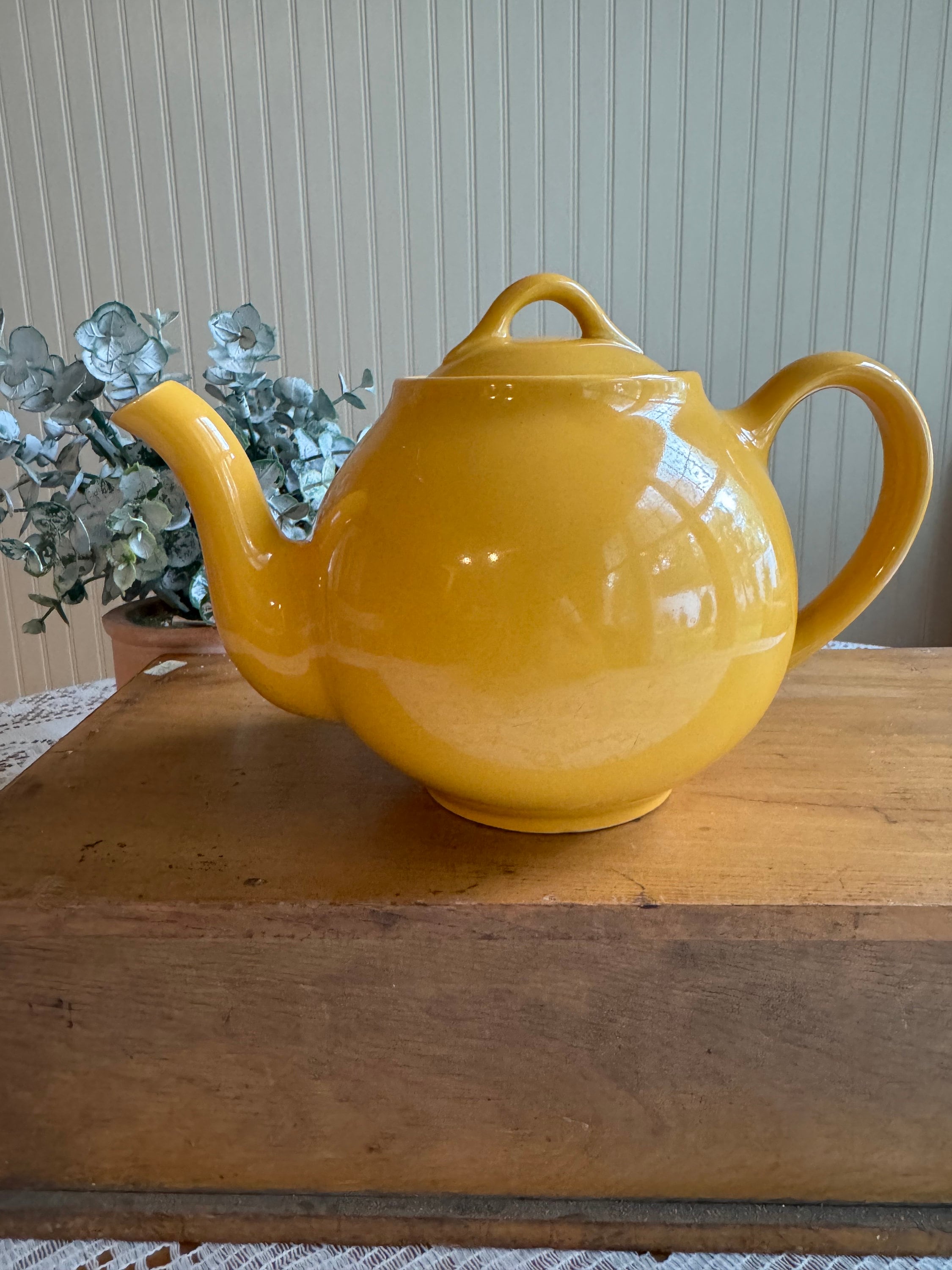 Vintage Lipton Tea 4 Cup Teapot Mustard Yellow - Etsy