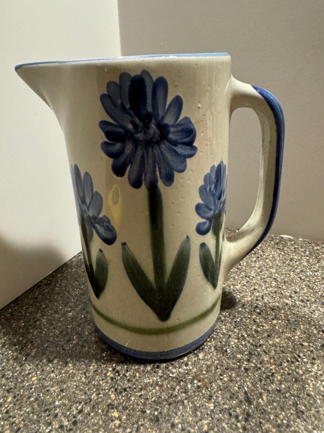 32 Oz Louisville Pottery Bachelor Button Pitcher - Etsy