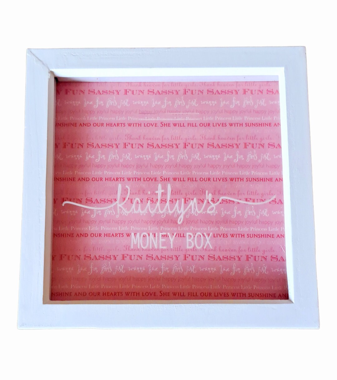Personalised Money Box Frame Save for Weddings'birthdays ...