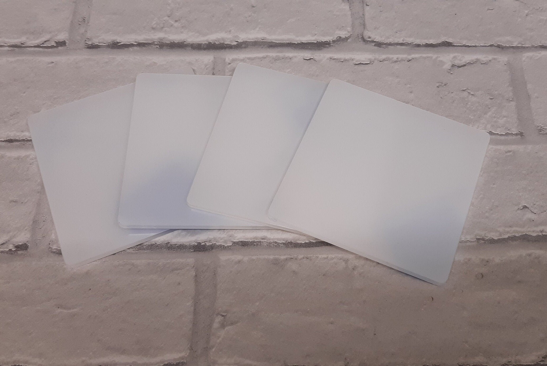 Coasters Set of 4 Cast Acrylic Blank Coaster Square or Round - Etsy UK