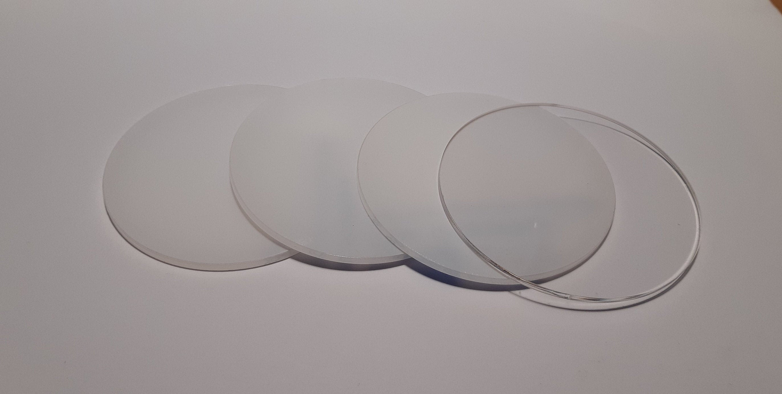 Coasters Set of 4 Cast Acrylic Blank Coaster Square or Round - Etsy UK
