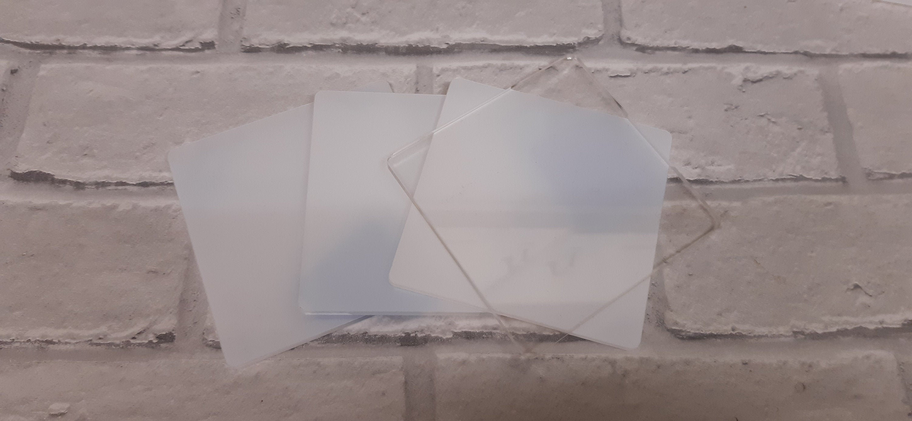 Coasters Set of 4 Cast Acrylic Blank Coaster Square or Round - Etsy UK